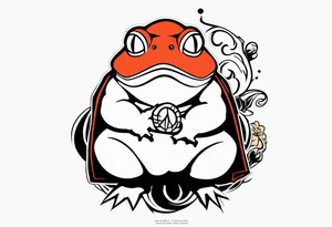 Jiraiya Naruto Gamakichi toad tattoo idea | TattoosAI