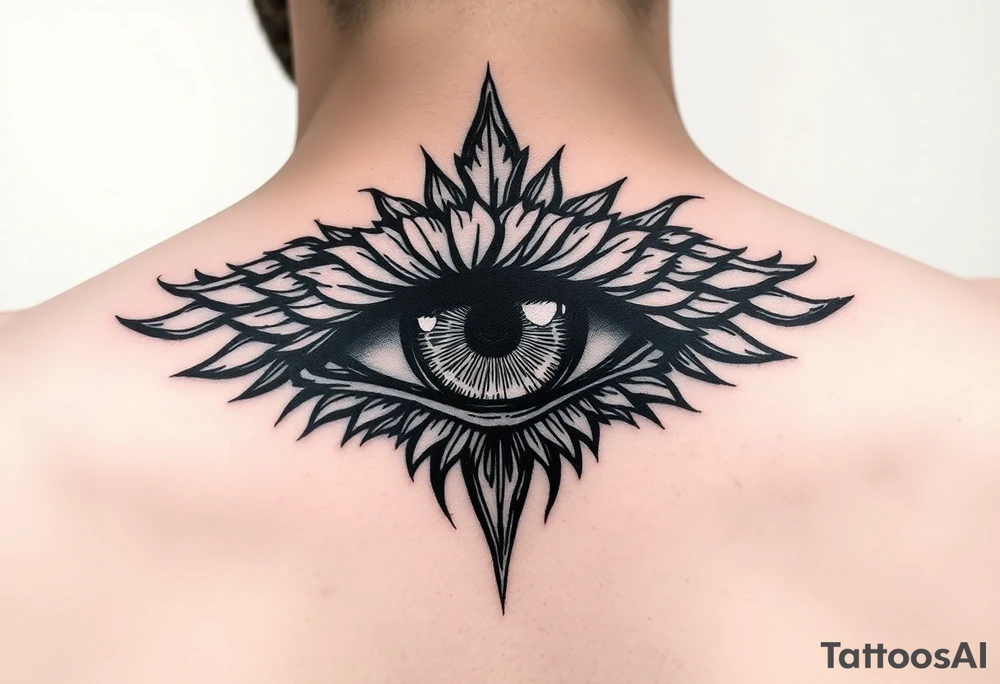 Powerful eye tattoo idea | TattoosAI