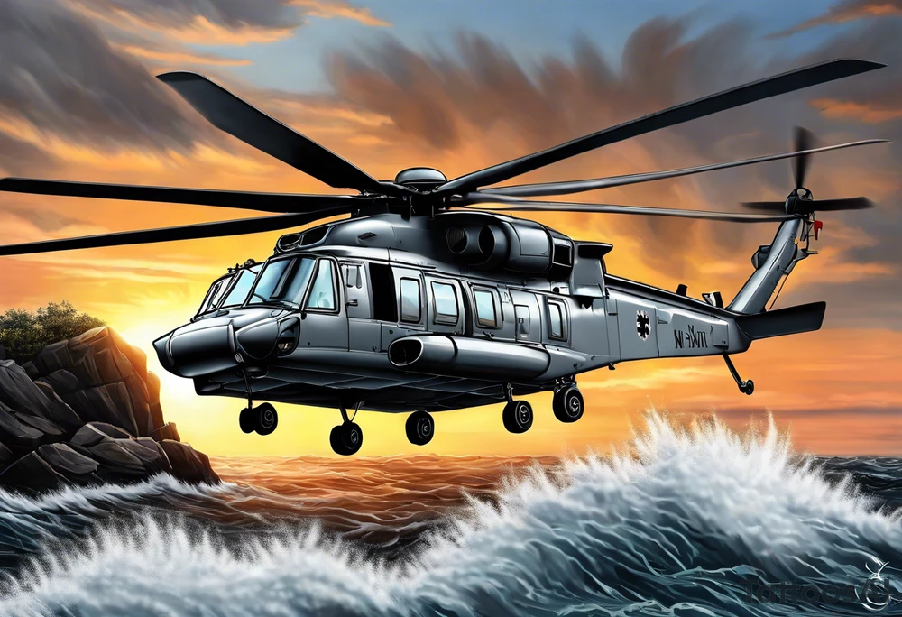 Canadian military grey helicopter cyclone CH 148, a helicopter flying ...