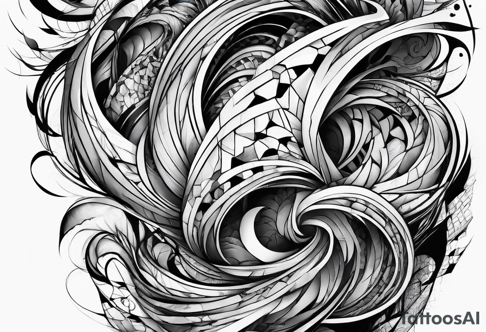 Extreme fragmented twisted tissue anger pain on elbow tattoo idea ...