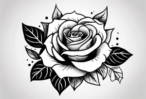 Create a hand tattoo design of a rose with the year 1990 on it. tattoo ...