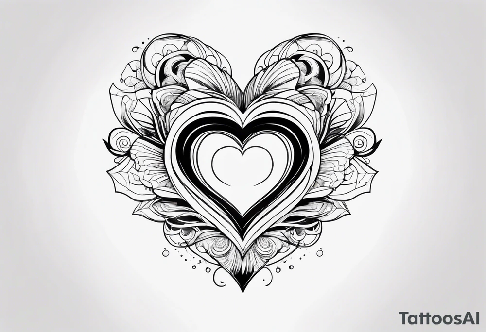 A small heart and at the end of the heart it should say 1966 tattoo ...