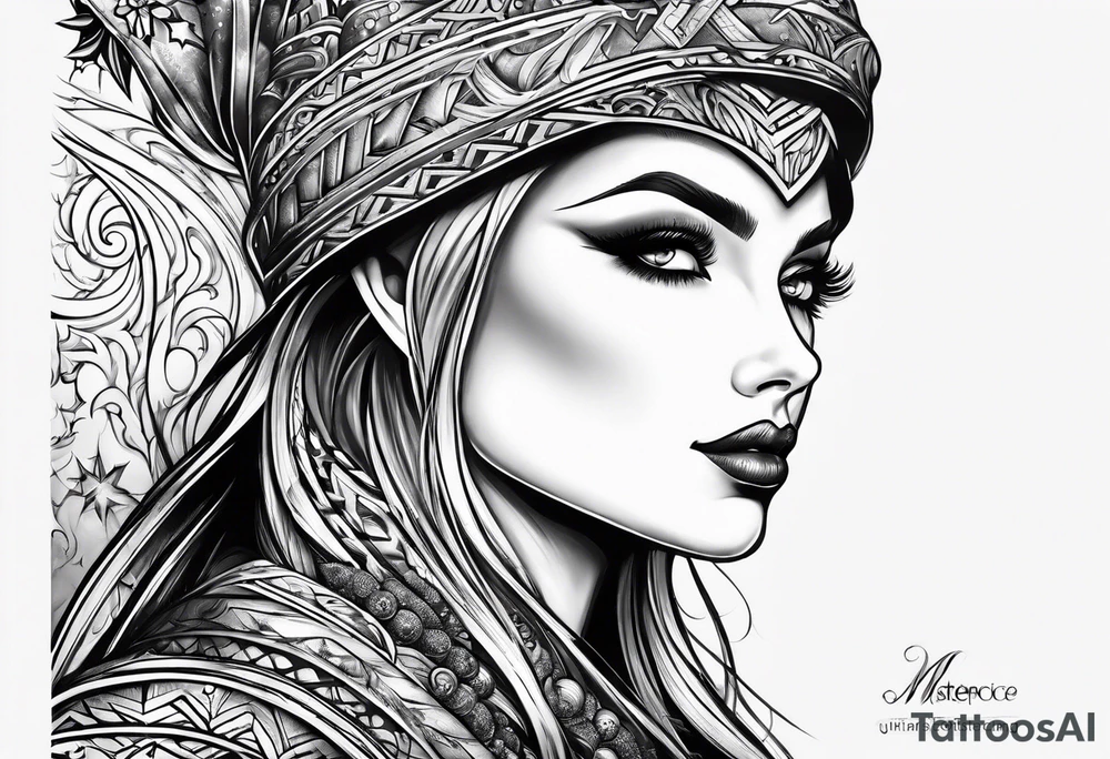 Christmas elves tattoo idea | TattoosAI