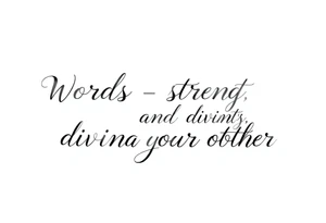 Words strength and divinity on top of each other tattoo idea | TattoosAI