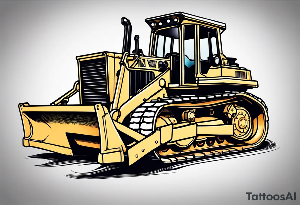 Killdozer tattoo idea | TattoosAI