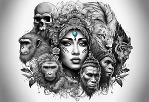 Sketch Tattoo Style | TattoosAI