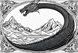 Jormungandr Tattoo Ideas | TattoosAI