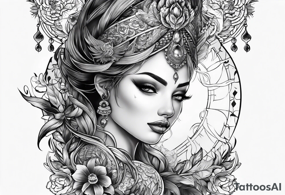 Hellfire tattoo idea | TattoosAI