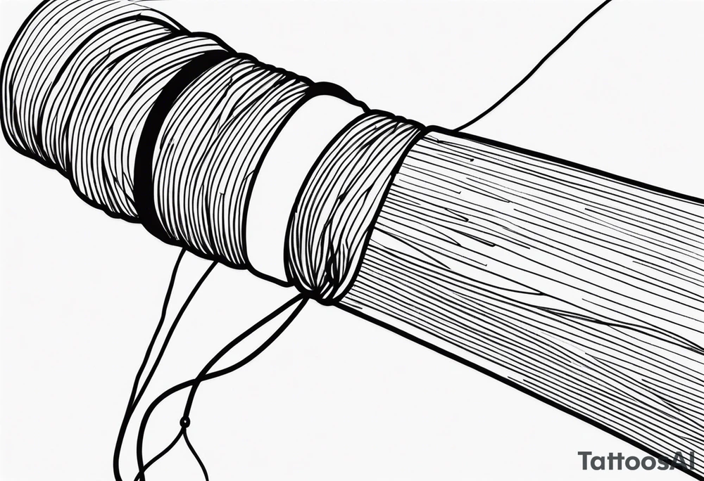 Needle and thread tattoo idea | TattoosAI