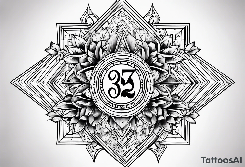 Numbers 327 tattoo idea | TattoosAI