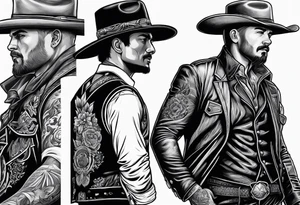 Gunfighter tattoo idea | TattoosAI