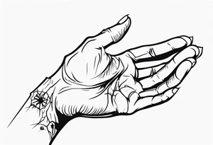 Zombie Hand tattoo idea | TattoosAI