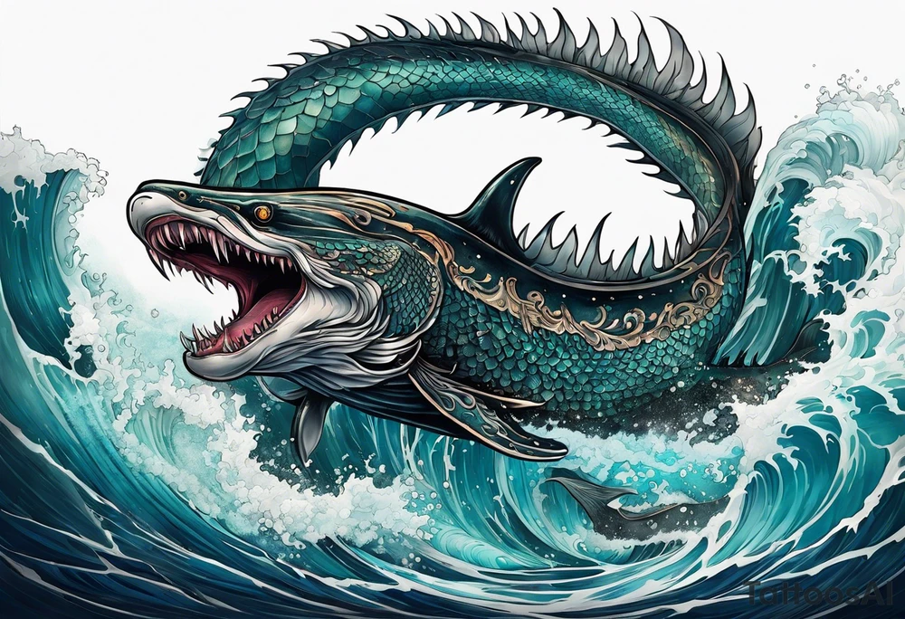 Leviathan Tattoo Idea Tattoosai