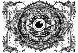 Symbols of feeling trapped tattoo idea | TattoosAI