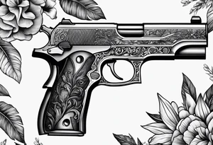 Pistol Tattoo Ideas | TattoosAI