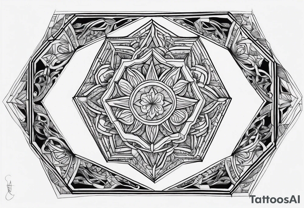 Octagon tattoo idea | TattoosAI