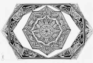 Octagon tattoo idea | TattoosAI