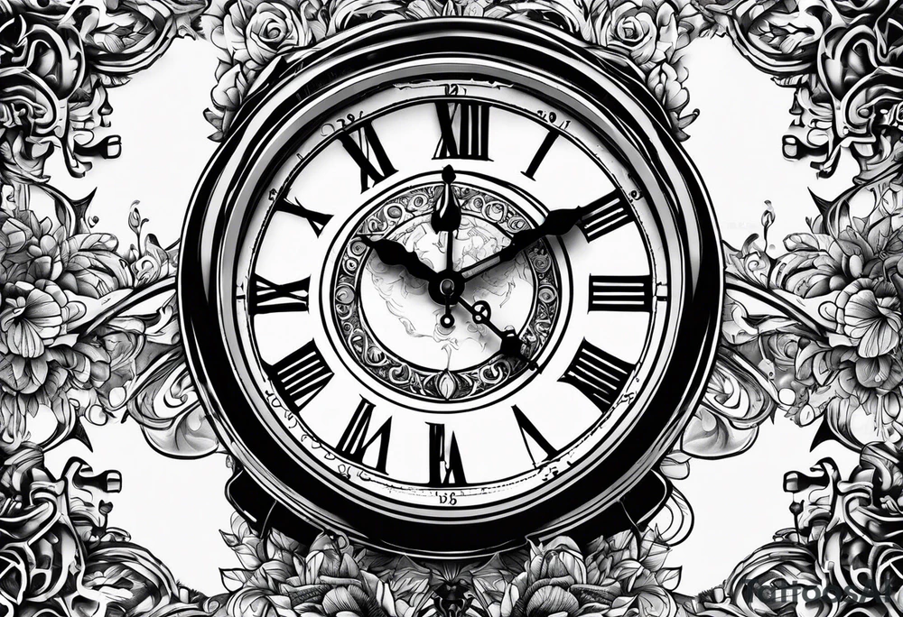 Alarm clock with “LO:VE” as the time. tattoo idea | TattoosAI