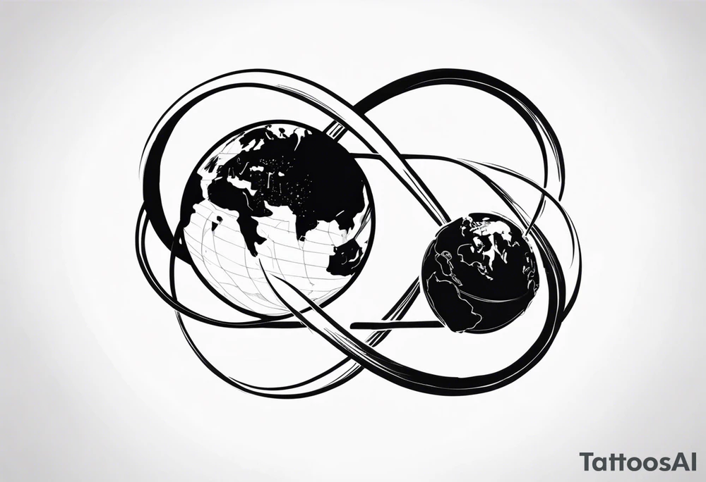 Combine infinity symbol and the earth in to a love couple tattoo tattoo ...