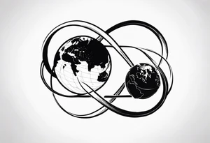 Combine infinity symbol and the earth in to a love couple tattoo tattoo ...