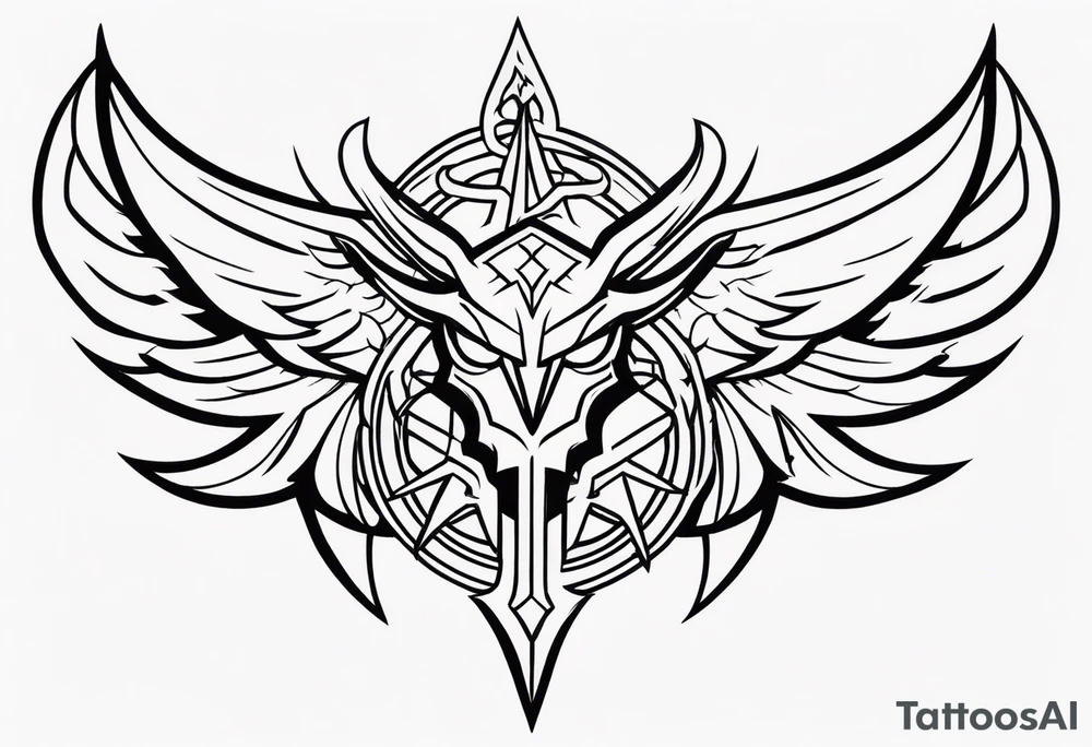 Wrath symboling tattoo tattoo idea | TattoosAI