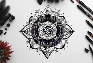 Supernova tattoo idea | TattoosAI