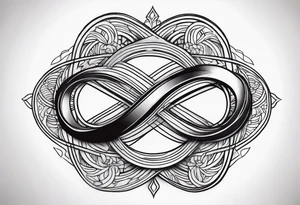 Basic infinity symbol tattoo idea | TattoosAI