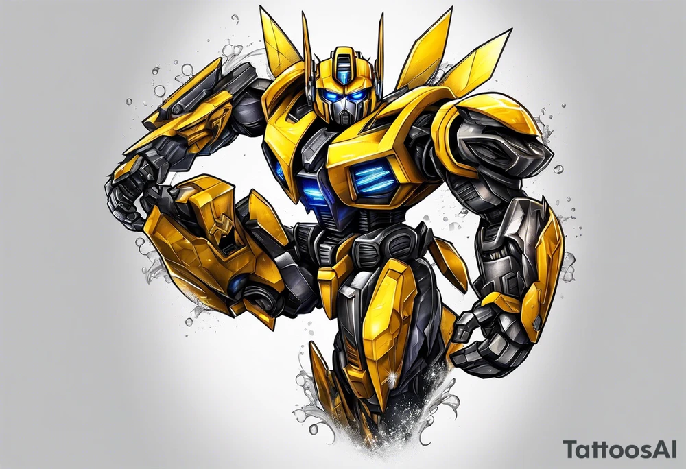Transformers bumblebee tattoo idea | TattoosAI
