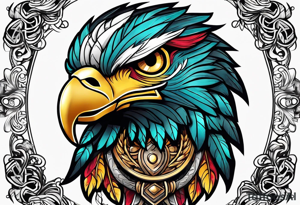 Hawk tuah tattoo idea | TattoosAI