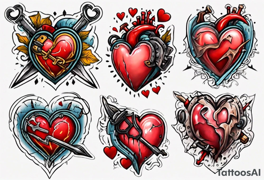 Scar Heart Tattoos