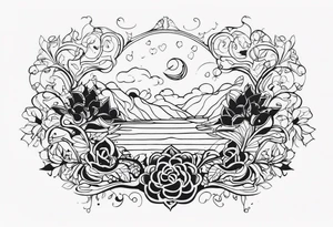 Hard times in cursive tattoo idea | TattoosAI