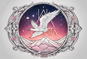 Letter delta inside a circle, subtle, girly tattoo idea | TattoosAI