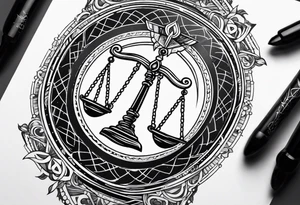 Libra sigil wrist tattoo tattoo idea | TattoosAI