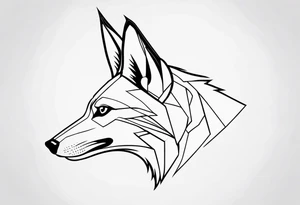 Jackal head tattoo idea | TattoosAI