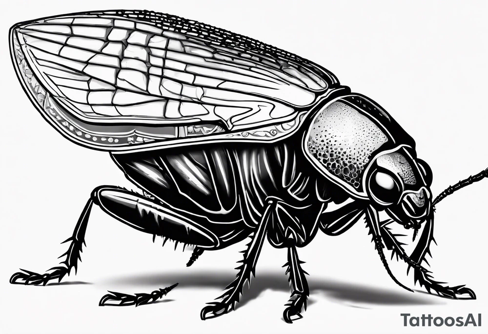 A cockroach, Gregor Samsa by Kafka tattoo idea | TattoosAI