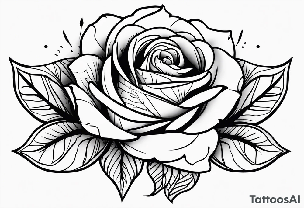 Create a hand tattoo design of a rose with the year 1990 on it. tattoo ...