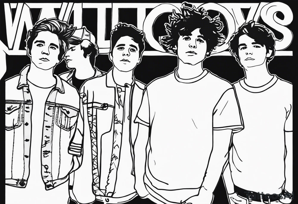 The band "Wallows" tattoo idea | TattoosAI
