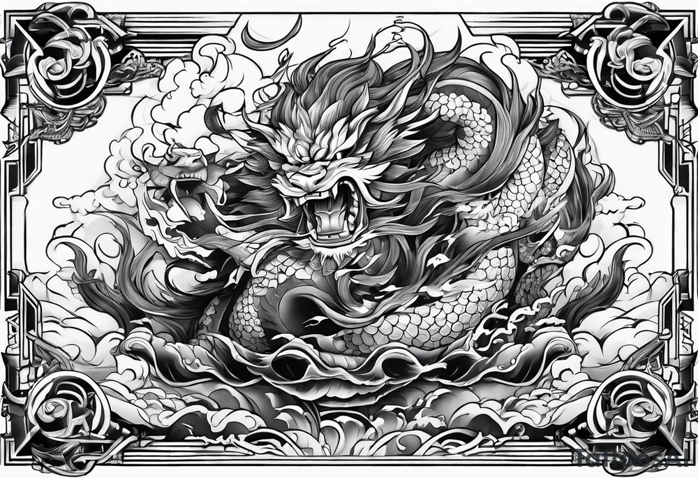 Gyutaro fighting tengen uzui tattoo idea | TattoosAI