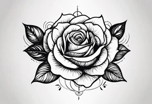 Create a hand tattoo design of a rose with the year 1990 on it. tattoo ...