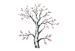 Birch tree tattoo idea | TattoosAI