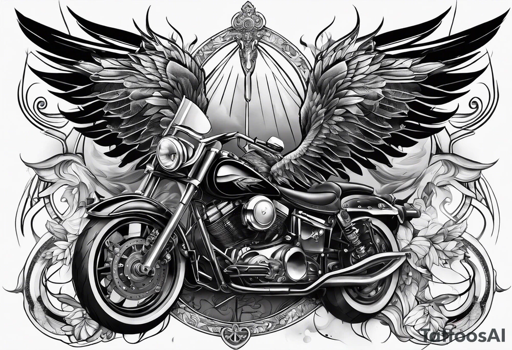 Full leg tattoo 2D tattoo idea | TattoosAI