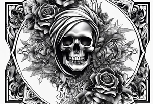 Extreme joint pain breaking through skin on arm skull sorrow sad tattoo ...