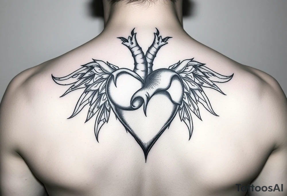 Amor realistas color corazon roto tattoo idea | TattoosAI