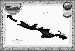 Outline map of the USVI and bvi Caribbean islands tattoo idea | TattoosAI