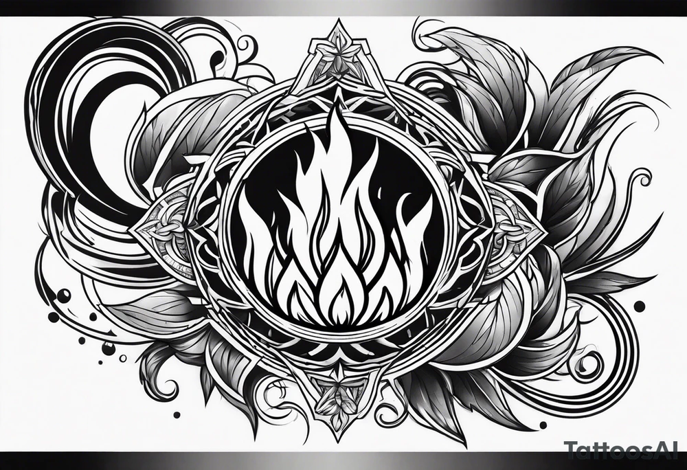 On fire from within tattoo idea | TattoosAI