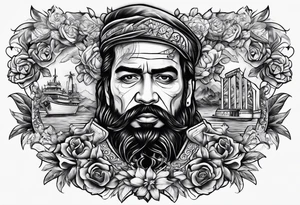 Drug lord tattoo idea | TattoosAI