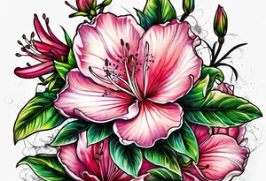 Azalea tattoo idea | TattoosAI