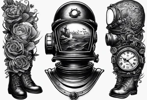 Diver Tattoo Ideas | TattoosAI