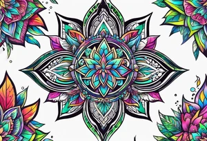 Marijuana and Psychedelic inspired tattoo tattoo idea | TattoosAI