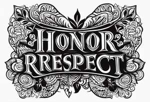 Honor Tattoo Ideas | TattoosAI
